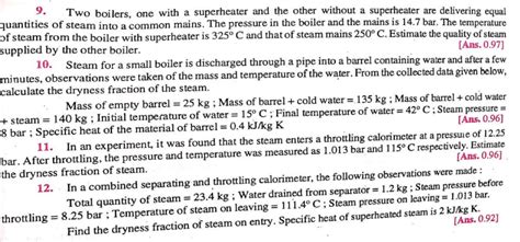 Solved 9 Two Boilers One With A Superheater And The Other
