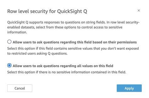 Working With Datasets In An Amazon Quicksight Q Topic Amazon Quicksight