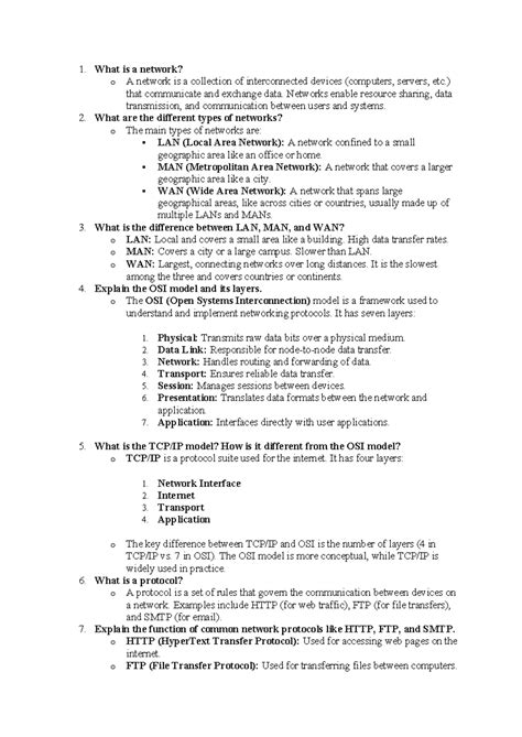 Viva Possible Viva Question For Cdl411 Lab 1 What Is A Network O A Network Is A Collection