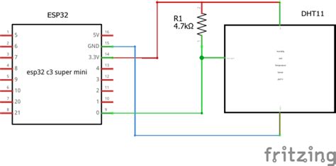 Dht11 и Esp32 C3 Super Mini измерване на Температура и Влажност с