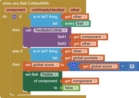ball collision in pool game 15 by abg mit app inventor help mit