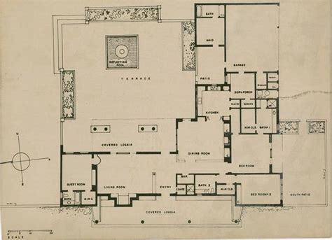 Wallace Neff Ennis House Floor Plan Storer House Floor Plan Sowden