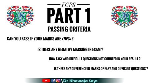 Fcps Part 1 Passing Criteria Cpspresult Calculationspssdifficult