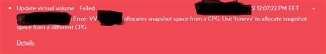 snapshot can t be created expired can t be delet page 2 hewlett packard enterprise