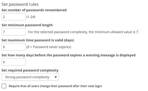 Setting Password Rules In Itslearning Itslearning Help Center
