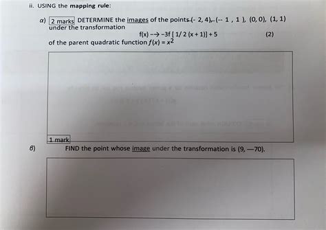 Solved Ii ﻿using The Mapping Rulea2 ﻿marks Determine The