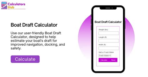 Boat Draft Calculator Tool For Safe Efficient Boating