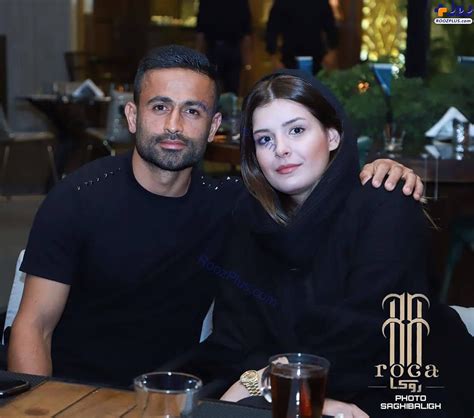 امید ابراهیمی در کنار همسرشعکس طرفداری