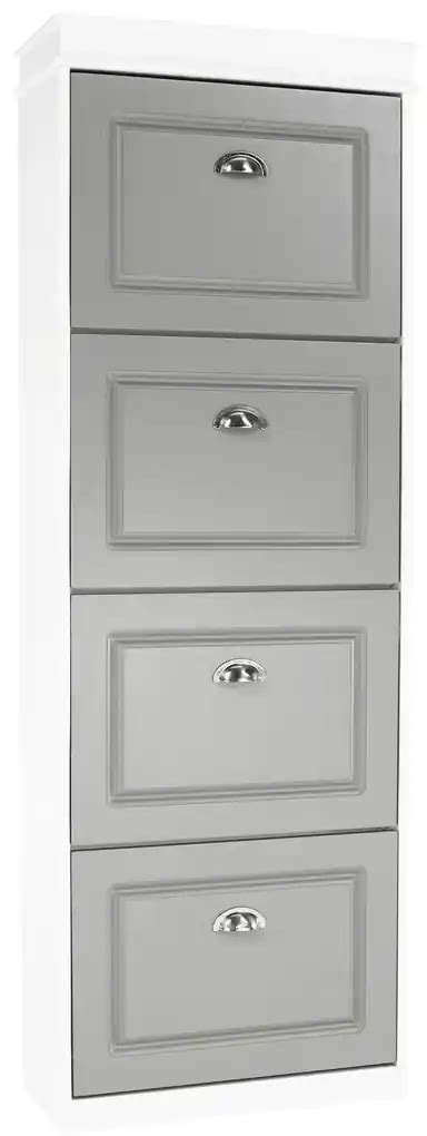 Vikio Botník 4 řadový Bílá šedá Seber Typ 3 Biano