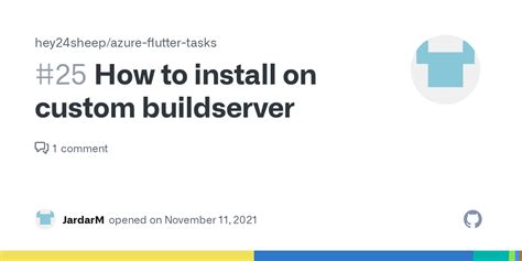 how to install on custom buildserver · issue 25 · hey24sheep azure
