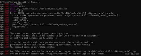 解决npm Install G Vuecli报错问题npm Install G Vue Cli报错 Csdn博客
