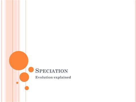 PPT Speciation PowerPoint Presentation Free Download ID 4039591