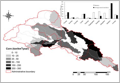 The Spatial Pattern Of Corn Yield At The Sub Basin And Regional Scale Download Scientific