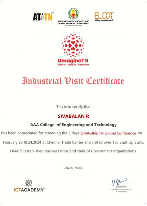 Sivabalan R On Linkedin Industrialvisit Umaginetn Networking Professionaldevelopment