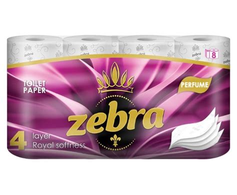 Тоалетна Хартия Zebra Perfume 4 пл. 8 бр