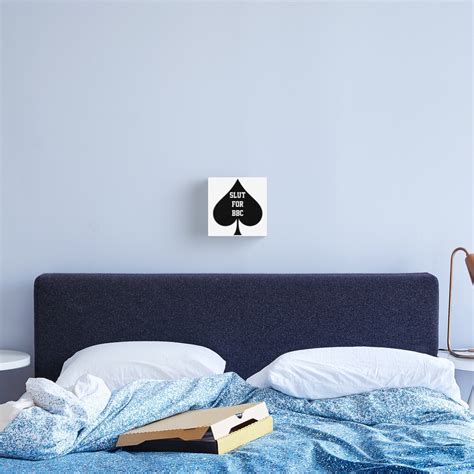 Slut For Bbc Queen Of Spades Canvas Print For Sale By Coolapparelshop Redbubble