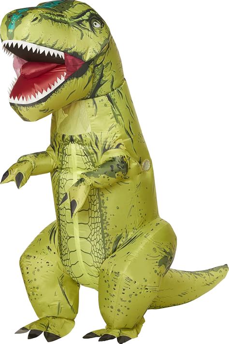 Spirit Halloween Adult Green Dinosaur Inflatable Costume