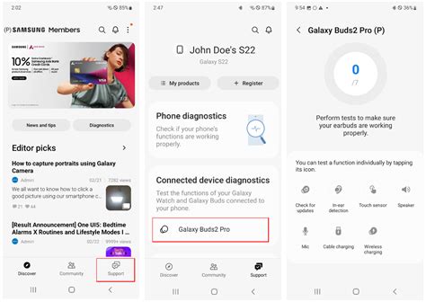 A New Feature To Diagnose Galaxy Buds At Home Samsung Research