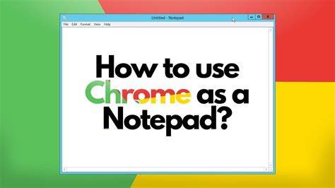 How To Use Chrome As A Notepad Without Installing Any Extension Youtube