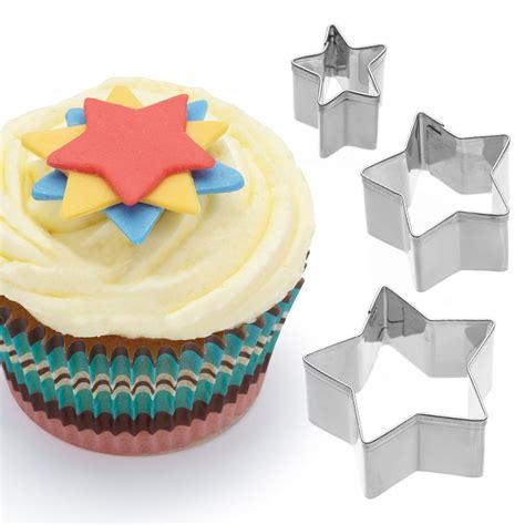 Kitchencraft 英國 翻糖餅乾模3件 星星 餅乾模 餅乾壓模 烘焙點心 可機洗 洗碗機可洗 Pchome 24h購物