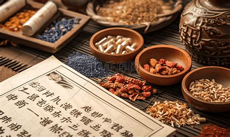 中医养生馆中医号脉高清摄影大图 千库网