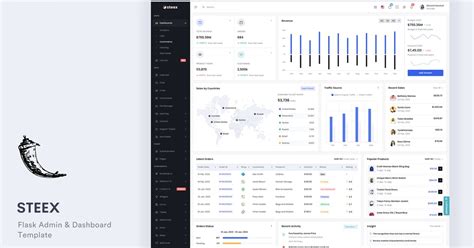 steex flask admin and dashboard template admin templates ft admin and free envato