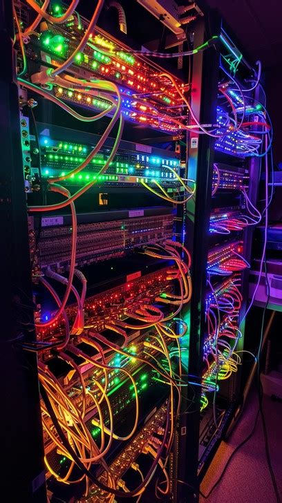 Free Colorful Server Rack Image Download At StockCake