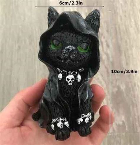 Статуетка кіт жнець в балахоні 10см — ціна 600 грн у каталозі Статуетки Купити товари для дому