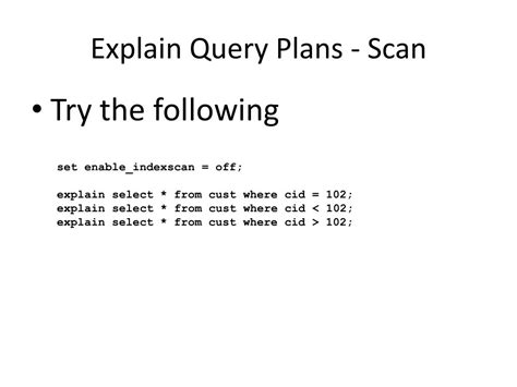 Ppt Postgresql Query Plans Powerpoint Presentation Free Download