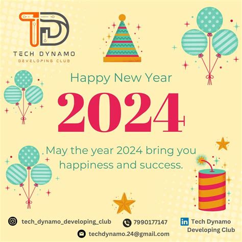 Happy New Year From Tech Dynamo Developing Club Tech Dynamo