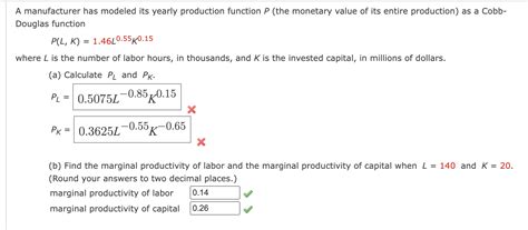 Solved A Manufacturer Has Modeled Its Yearly Production
