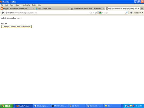 Sample Ajax Program For Jsp Java Passion