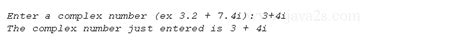 Overload Insertion And Extraction Operator Functions In The Complex