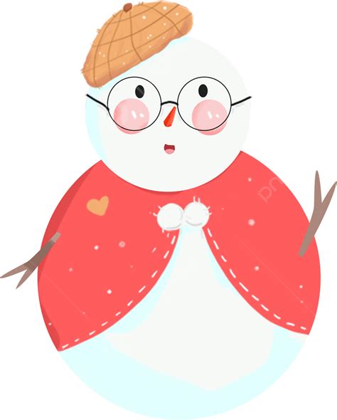 안경 귀여운 일러스트 눈사람 안경 멍멍하다 눈사람 Png 일러스트 및 Psd 이미지 무료 다운로드 Pngtree
