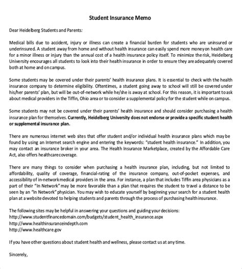 Policy Memo Templates Sample Word Google Docs Format Download