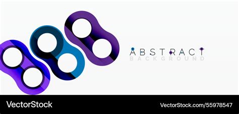 Abstract Geometric Pattern With Interlocking Vector Image