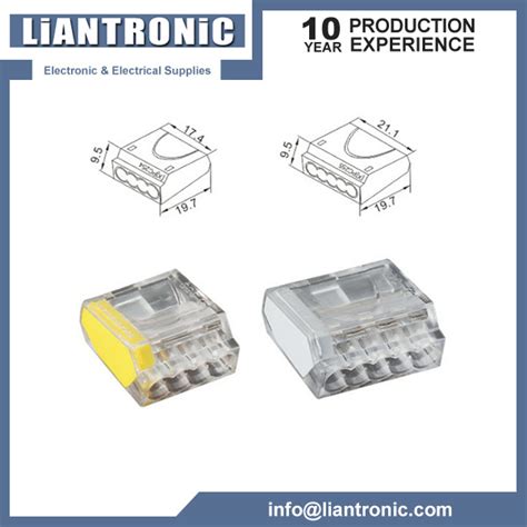 UK HOT Push In Wire Connector For Junction Boxes Poles Suits Rigid Wire Mm