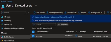 How To Restore Deleted Users Microsoft Qanda