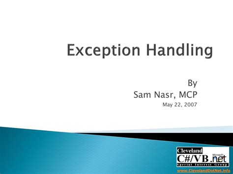 Ppt Exception Handling Powerpoint Presentation Free Download Id626848