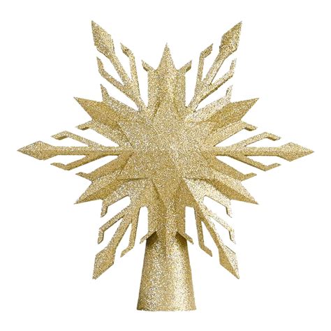 XMMSWDLA Christmas Tree Topper Lighted With Built In Led Rotating Snowflake Projector Lights