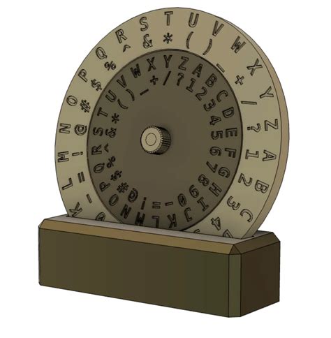 Caesar Shift Cipher Wheel By Rod Download Free Stl Model