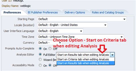 bi direct obiee 11g when you click on edit to open an analysis request