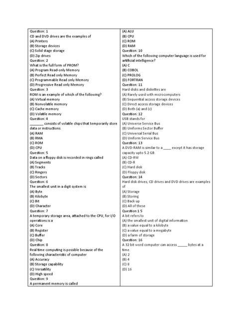 computer pdf read only memory computer data storage