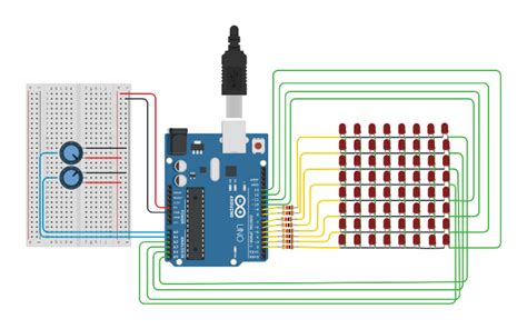 Circuit Design Led Matrix Tinkercad