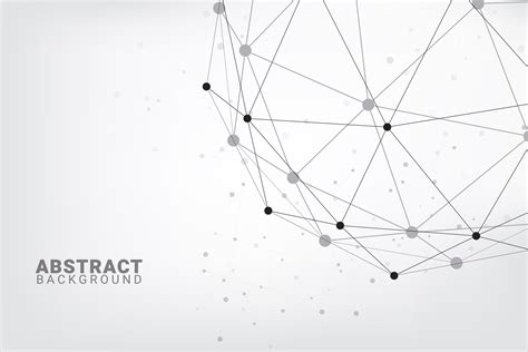Abstract Technology Backgroundgeometric Vector Background Global Network Connections With