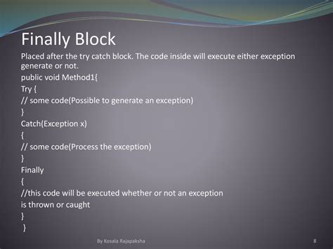 Try Catch Block By Kosala Rajapaksha Ppt Download