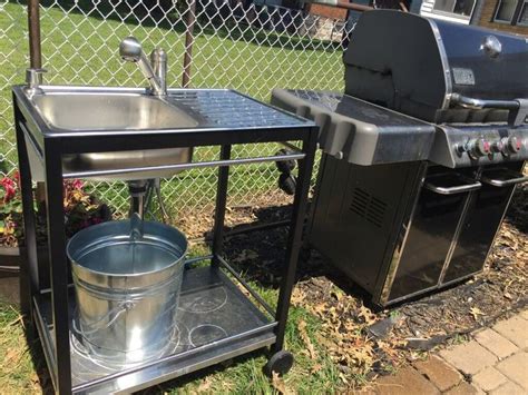 Outdoor Sink A Perfect Summer Project Outdoor Sinks Outdoor Kitchen