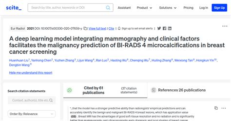 A Deep Learning Model Integrating Mammography And Clinical Factors Facilitates The Malignancy