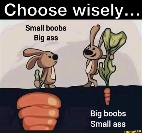 Choose Wisely Small Boobs Big Ass Big Boobs Small Ass Ifunny