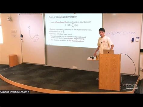 Free Video Sum Of Squares Spectral Amplification Sossa From Simons Institute Class Central